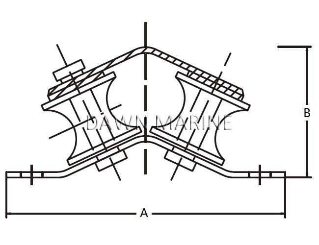 Stern Fairlead Anchor Roller Stainless Steel | Dawn Marine